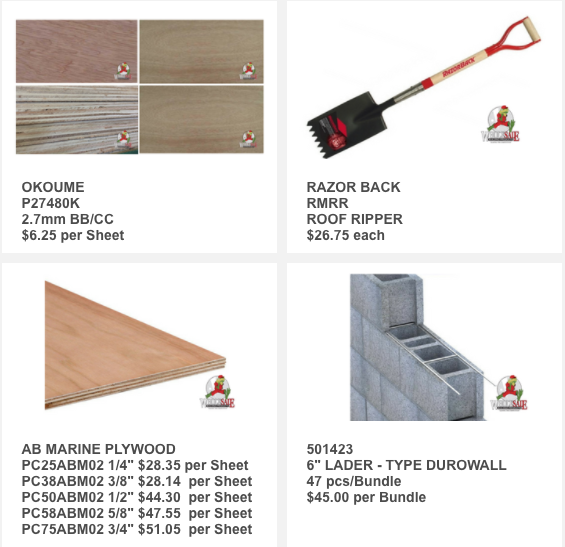 Clearance Corner - Wholesale Building Products